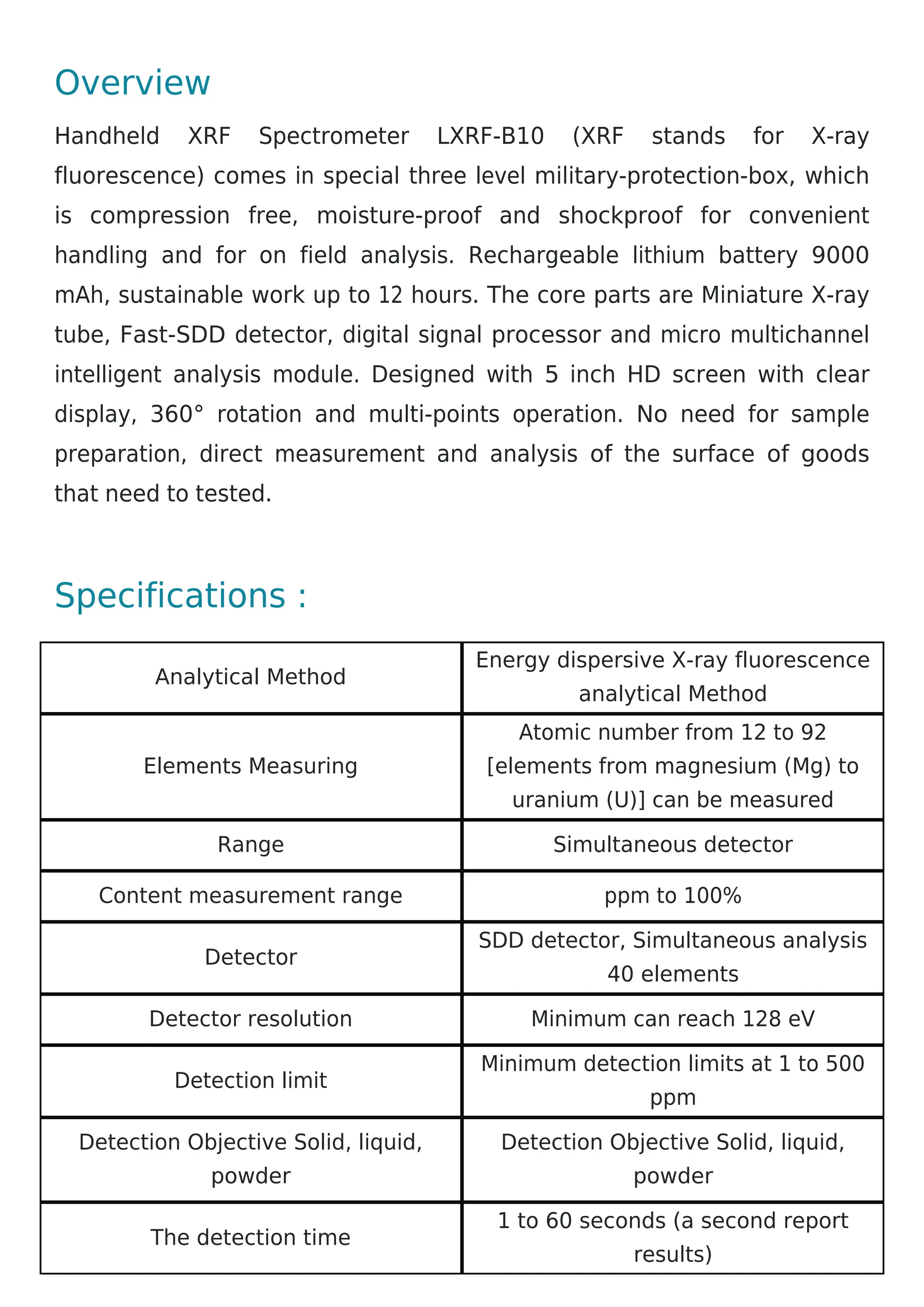 Handheld-XRF-Spectrometer | PDF