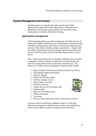 Handheld Applications guidebook | PDF | Smartphones | Consumer Electronics