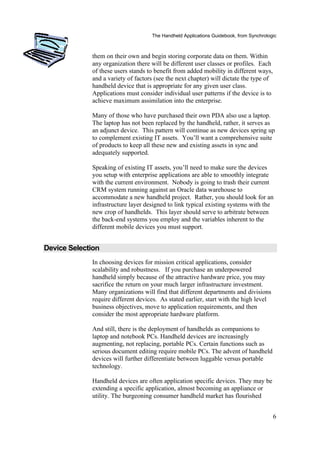 Handheld Applications guidebook | PDF | Smartphones | Consumer Electronics