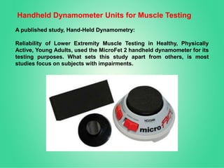 Handheld Dynamometers And Manual Muscle Testing | PDF