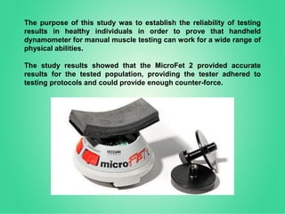 Handheld Dynamometers And Manual Muscle Testing | PDF