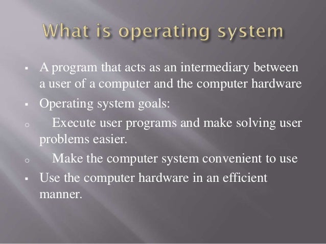 Handheld operting system
