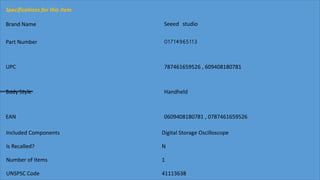 Handheld oscilloscopes, dso nano v3 | PPT