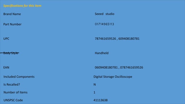 Handheld oscilloscopes, dso nano v3 | PPT