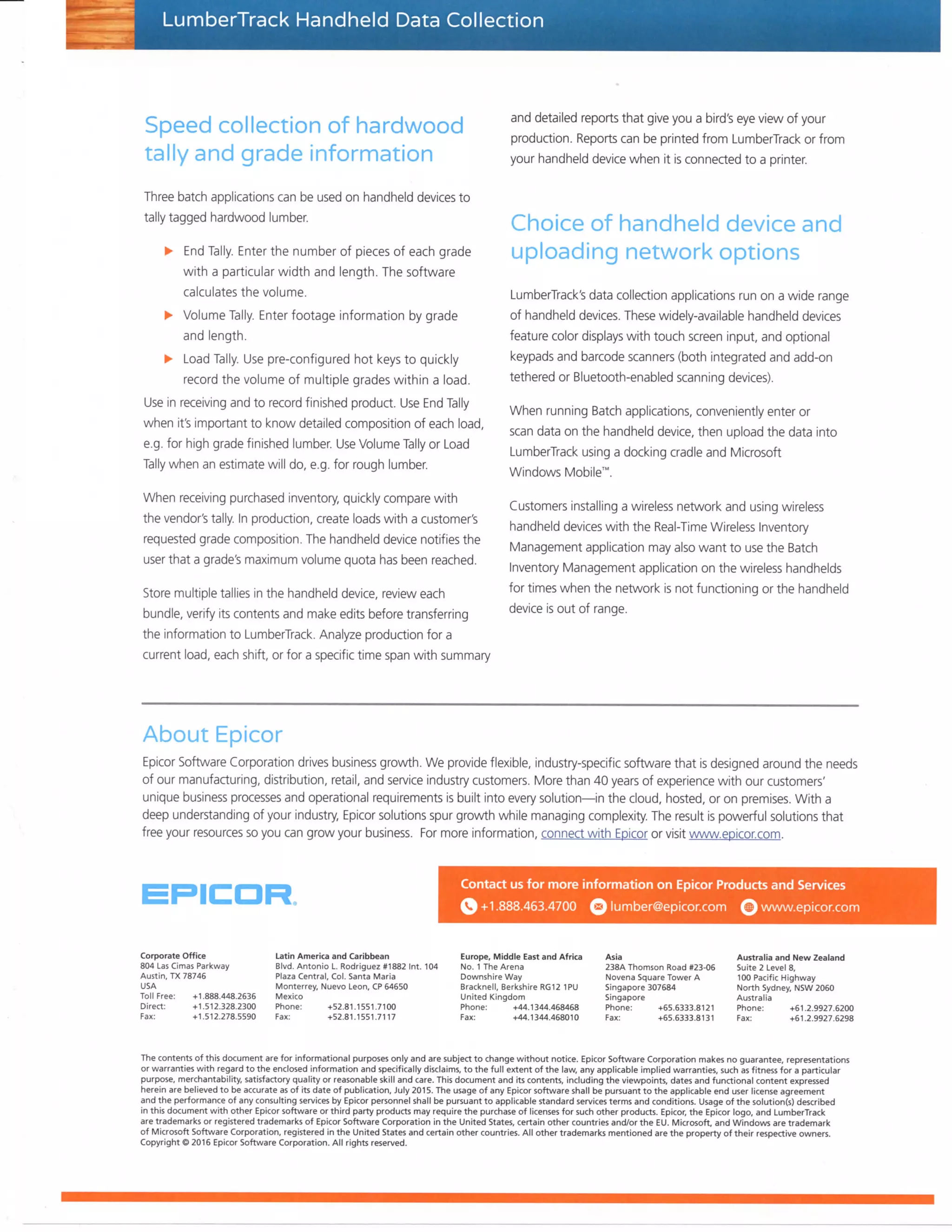 LumberTrack Hand Held Functionality | PDF