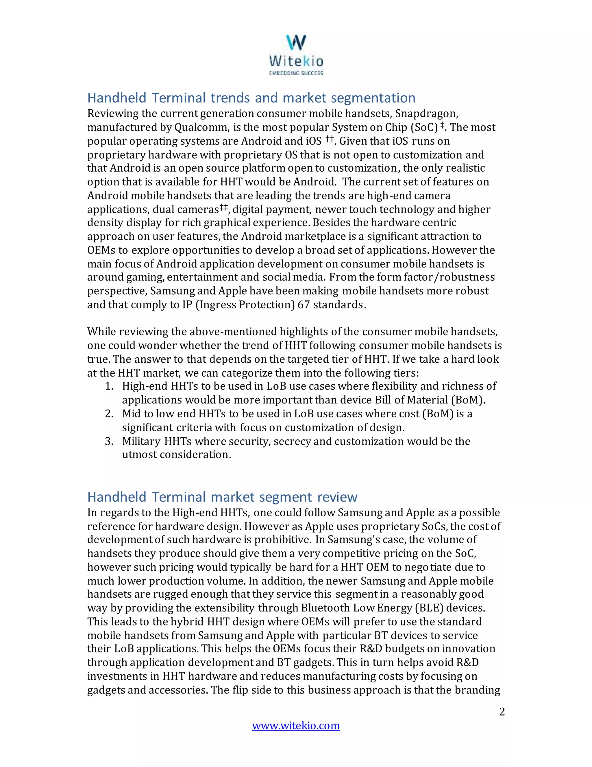 Handheld terminal solutions for 2017 | DOCX
