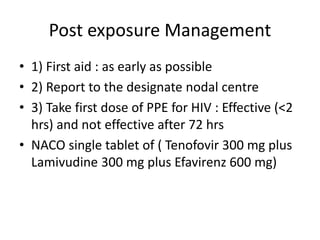 Hand hyagine and needle stick injury | PPTX