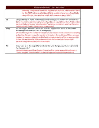 Hand Hygiene Quality Improvement | PDF