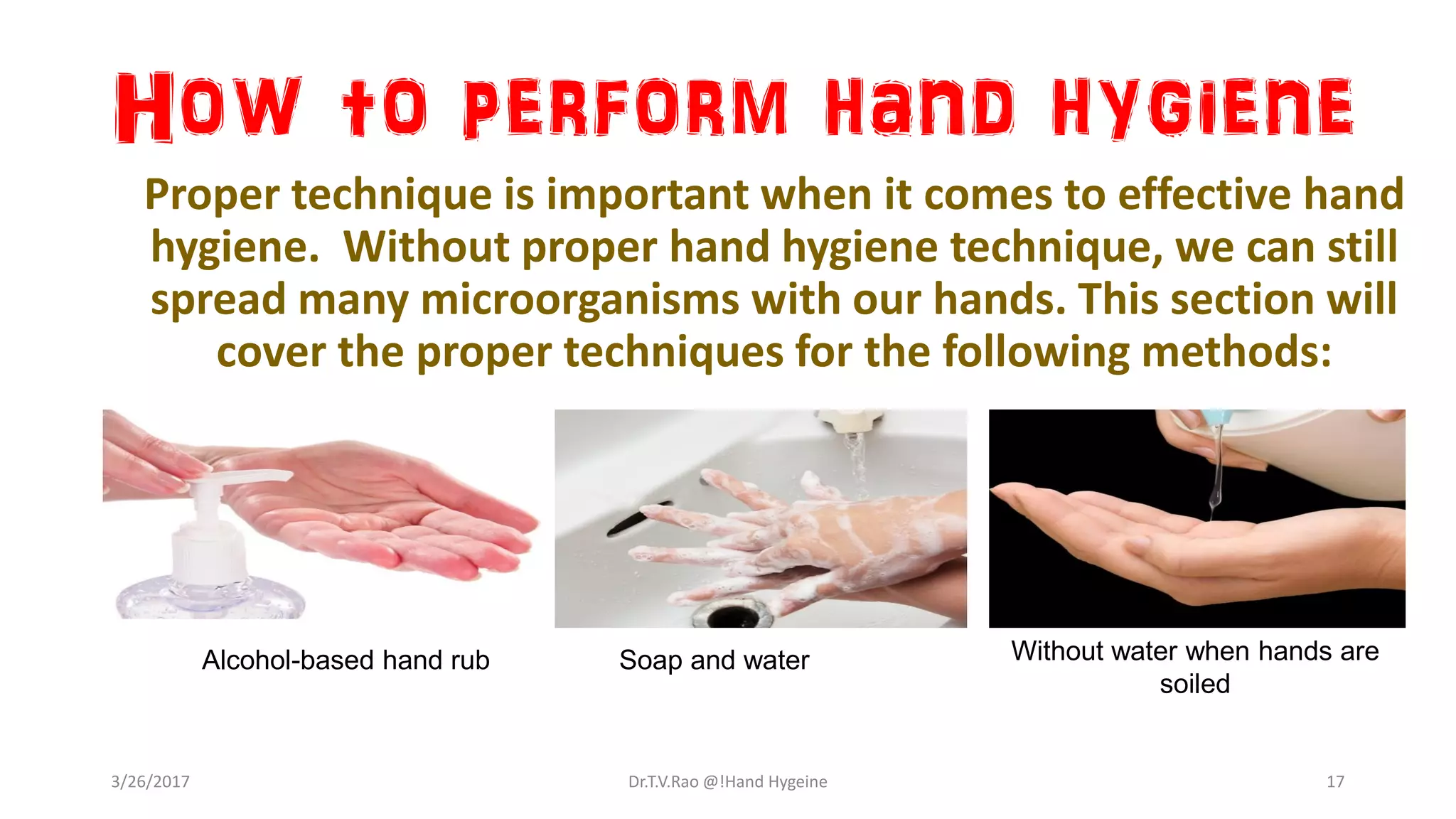 Hand hygiene | PDF