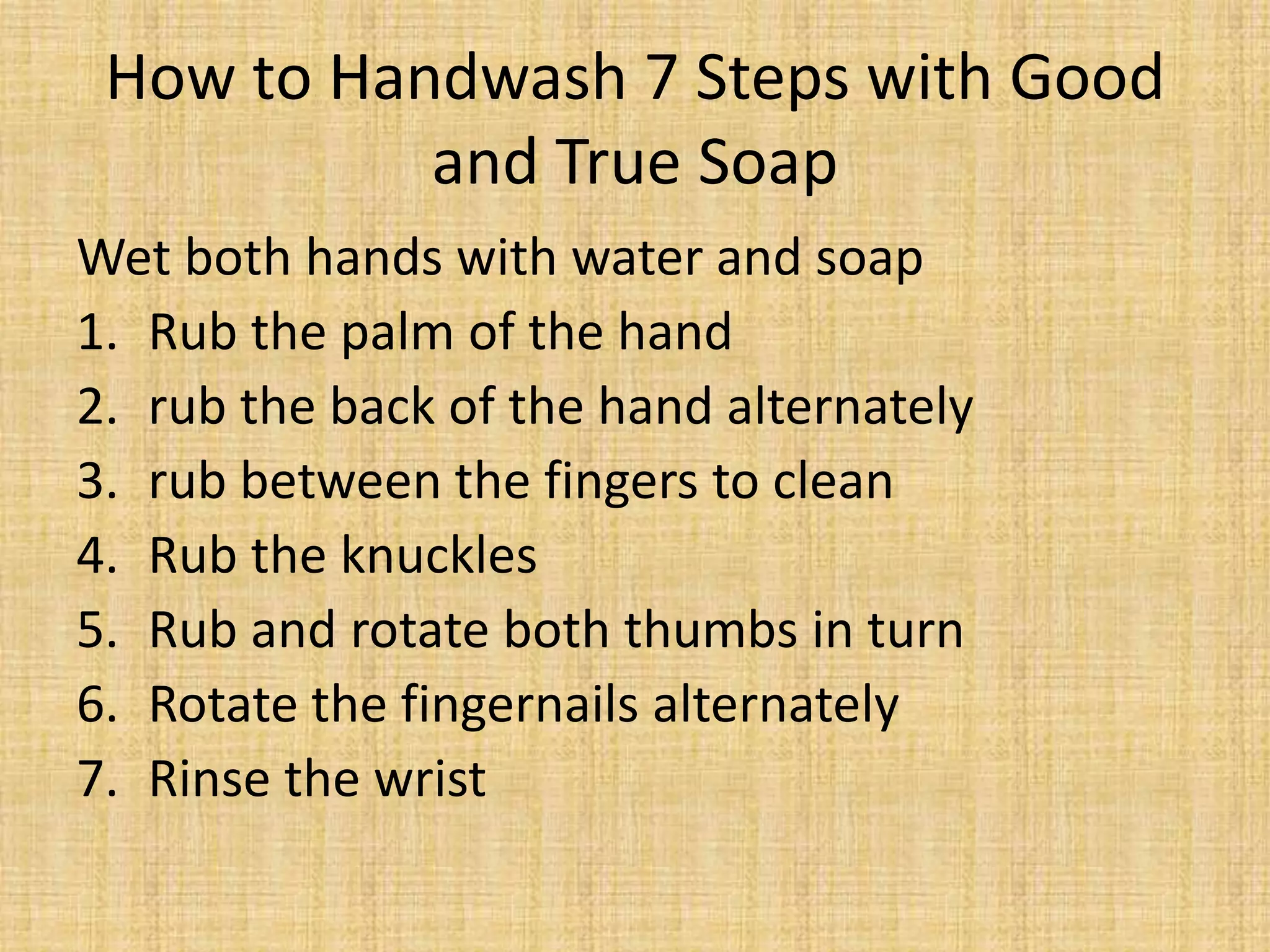 Hand hygiene | PPTX