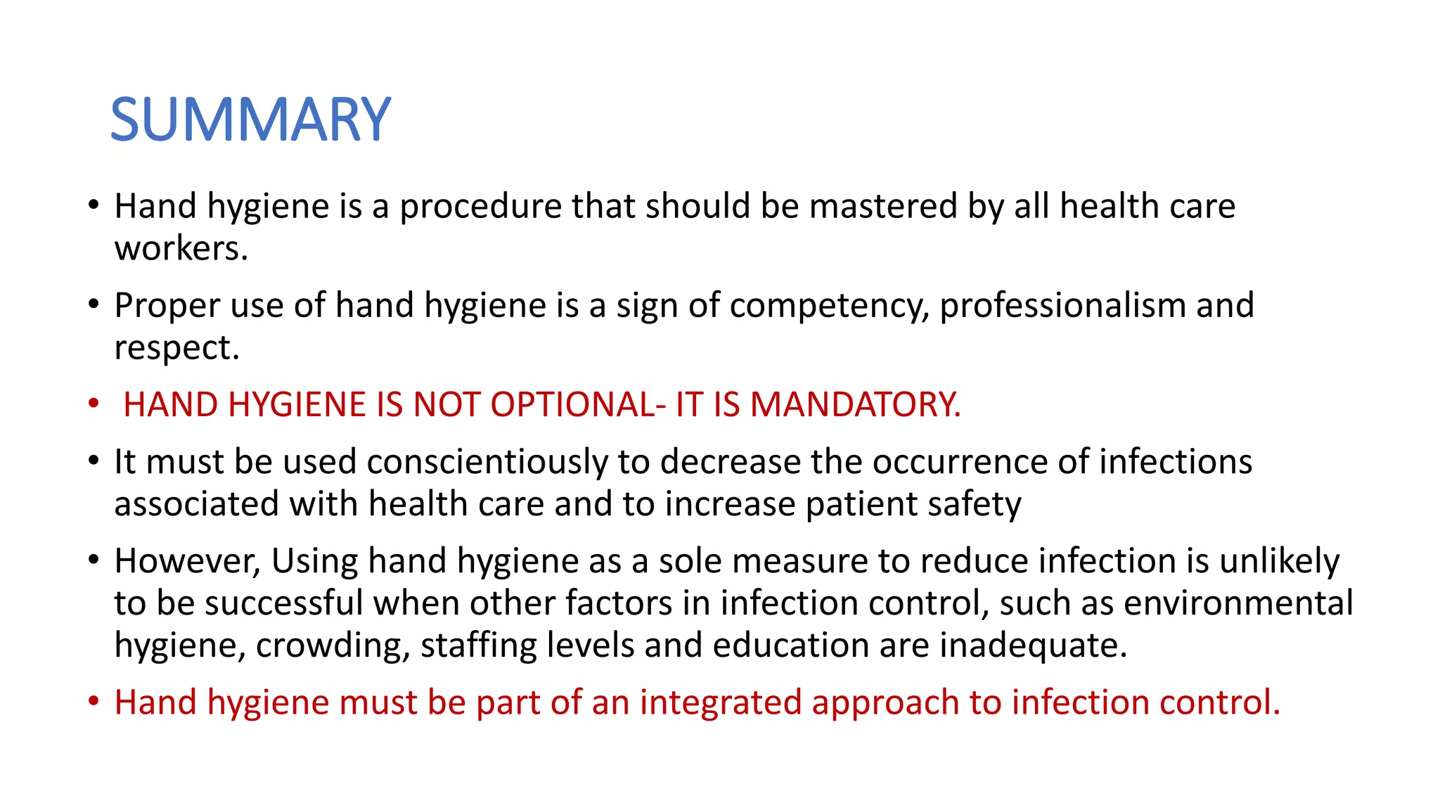 Hand hygiene | PPTX