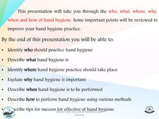 Hand hygiene 1 | PPTX
