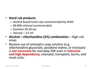 Hand Hygiene latest.pptx | First Aid | Injuries