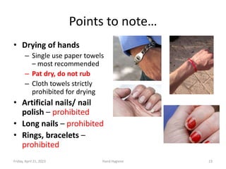 Hand Hygiene latest.pptx | First Aid | Injuries