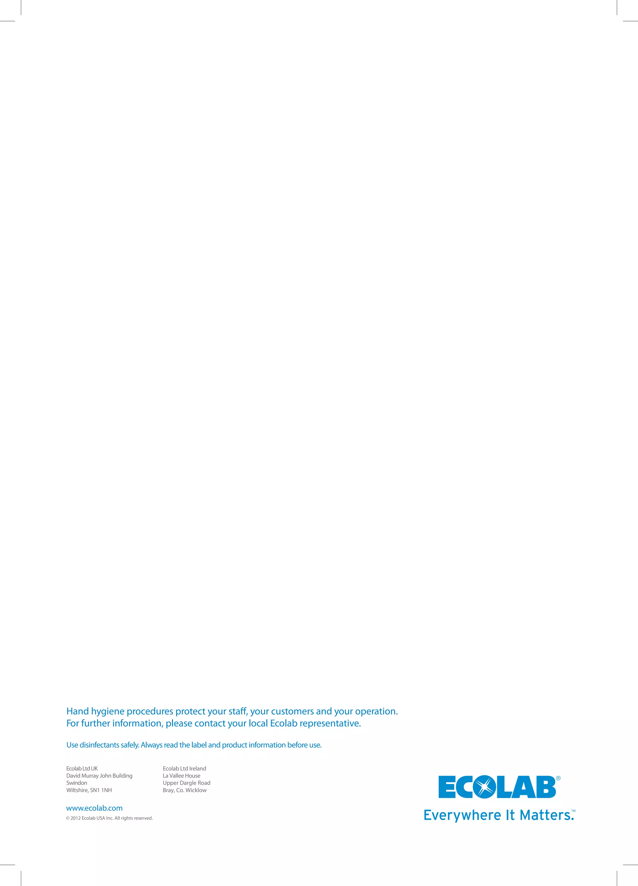 Hand hygiene management brochure | PDF