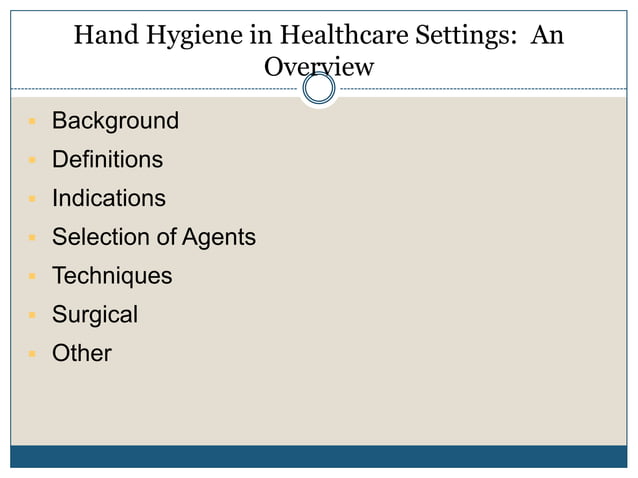 Hand hygiene ppt | PPTX