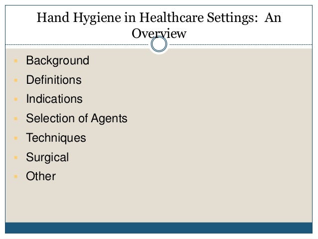 Hand hygiene ppt