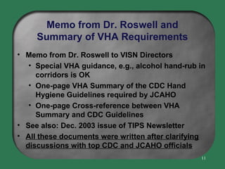 Hand Hygiene Presentation for February 2004 Veterans Health ...