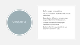 Hand hygiene training | PPTX