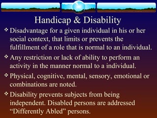 Handicap care | PPT