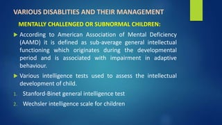 DR SHAKIR Handicapped child | PPT