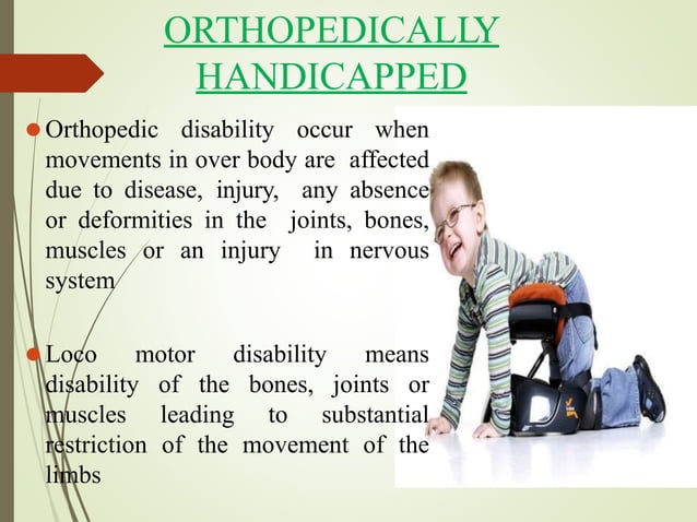 HANDICAPPED CHILDREN.pptx | Eye and Vision Conditions | Diseases and ...