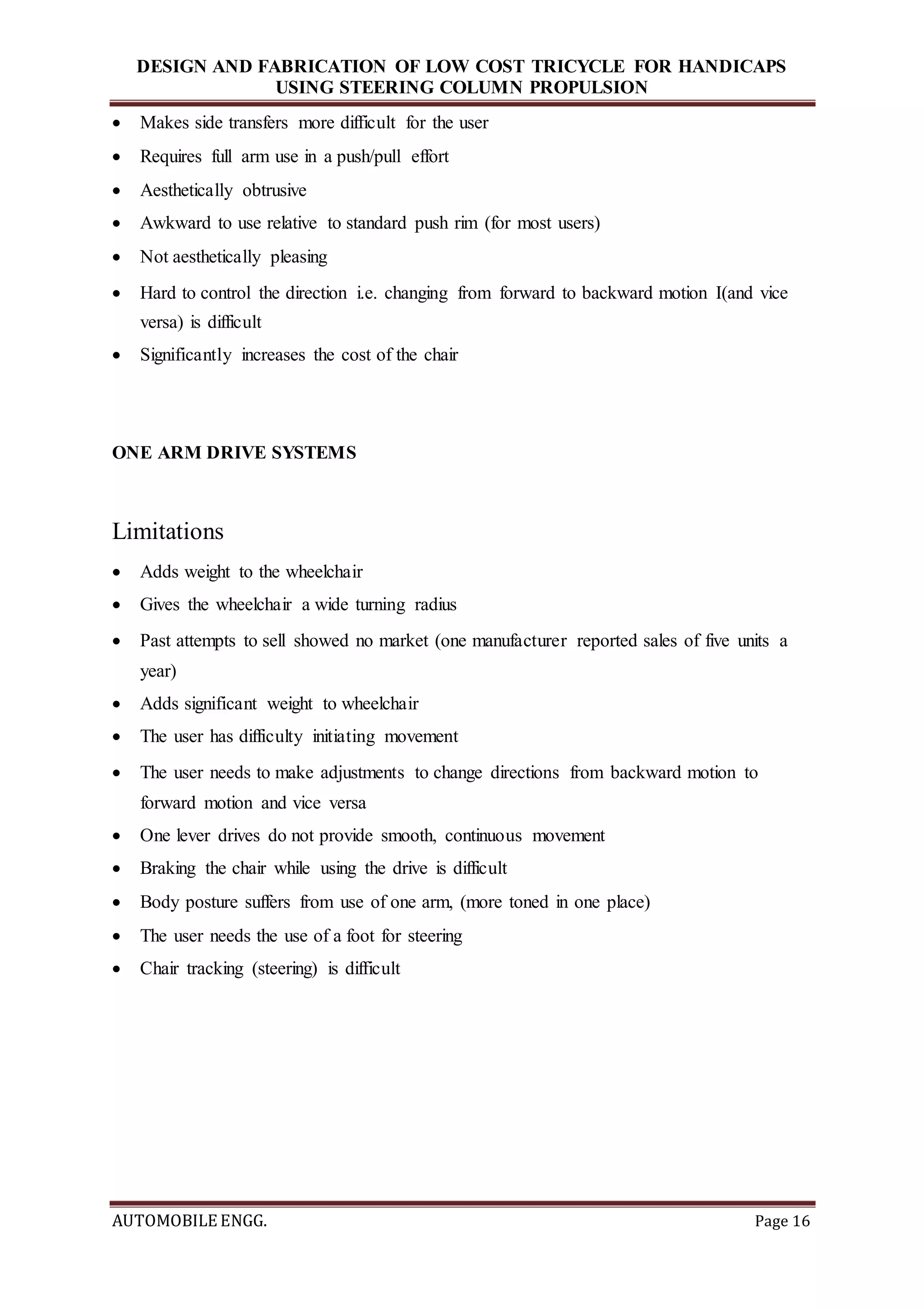 Handicapped steering cycle project report.doc