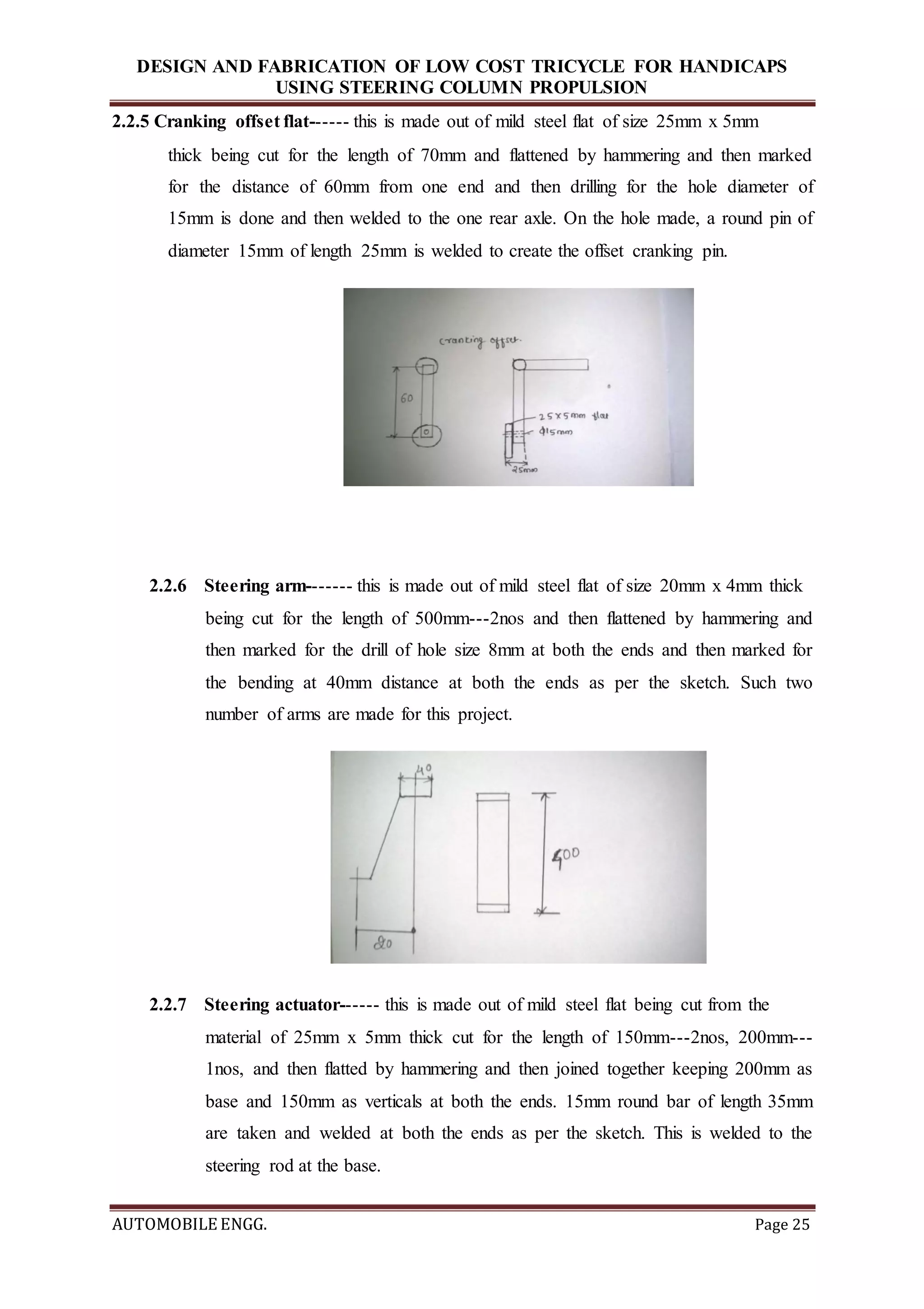 Handicapped steering cycle project report.doc