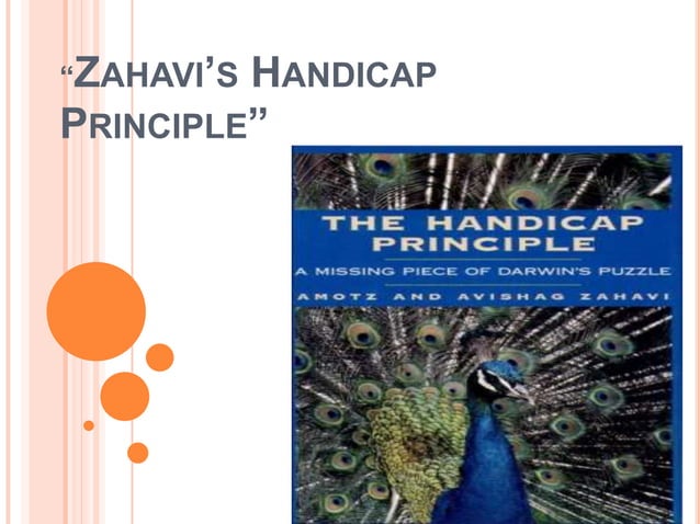 Handicap principle, Sexula selection theory.pdf