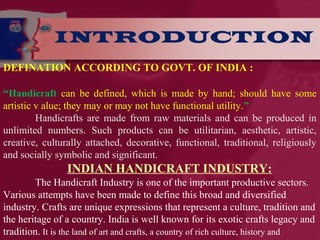 Handicraft | PPT