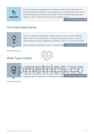 Handicraft Business Plan Example | PDF