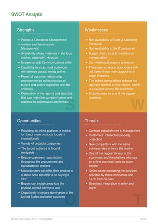 Handicraft Business Plan Example | PDF