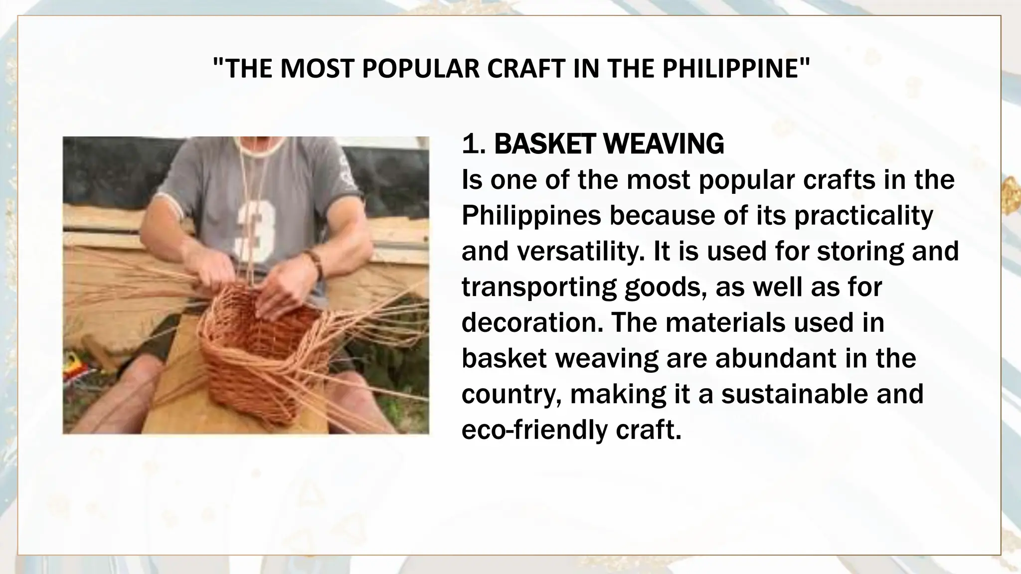 HANDICRAFT- Handicraft lesson and discussion | PPT