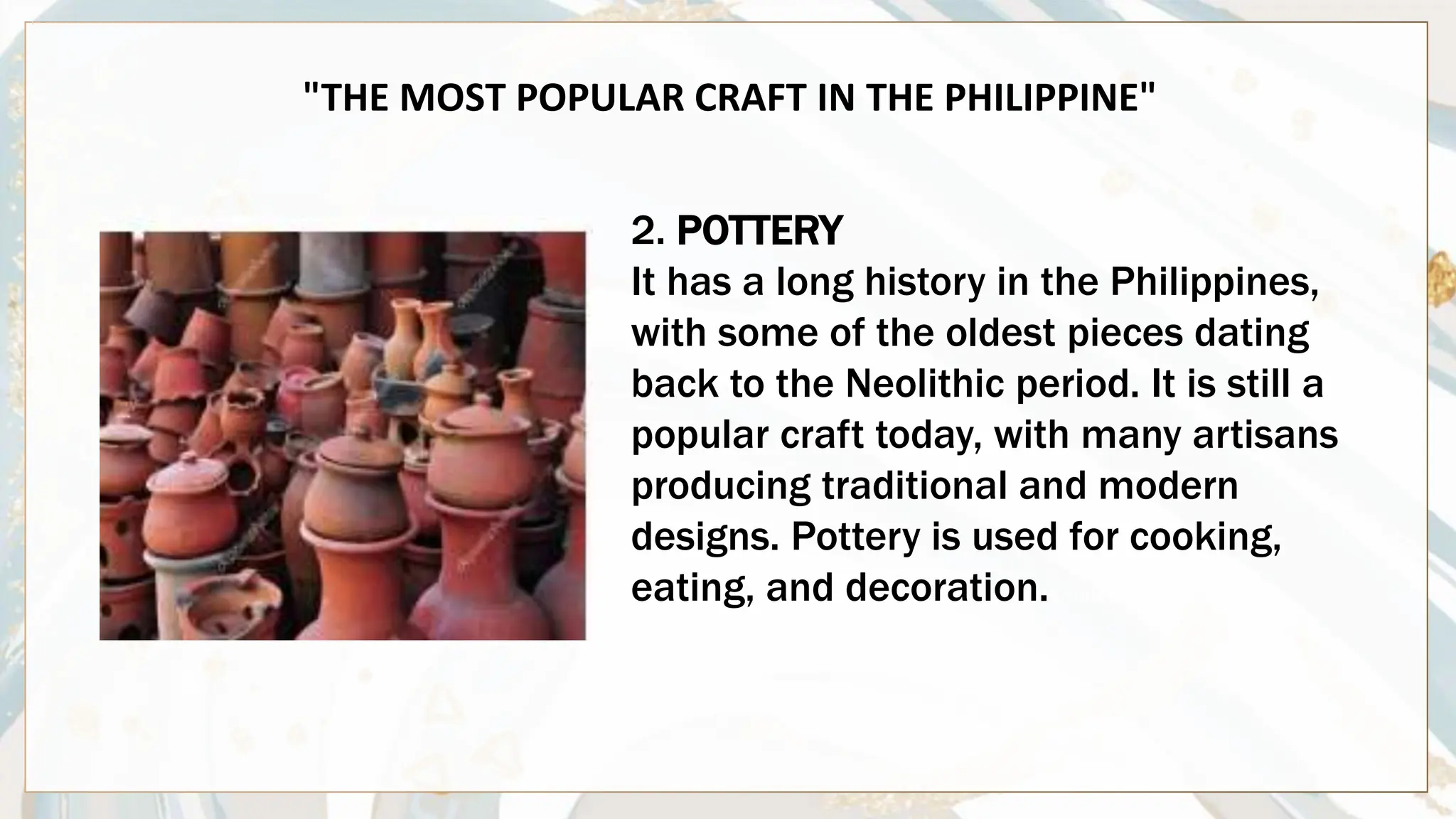 HANDICRAFT- Handicraft lesson and discussion | PPT