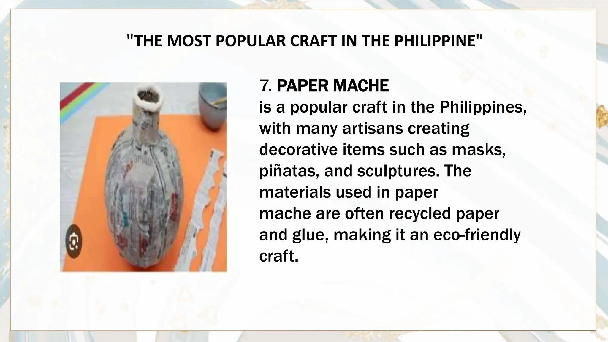 HANDICRAFT- Handicraft lesson and discussion | PPT