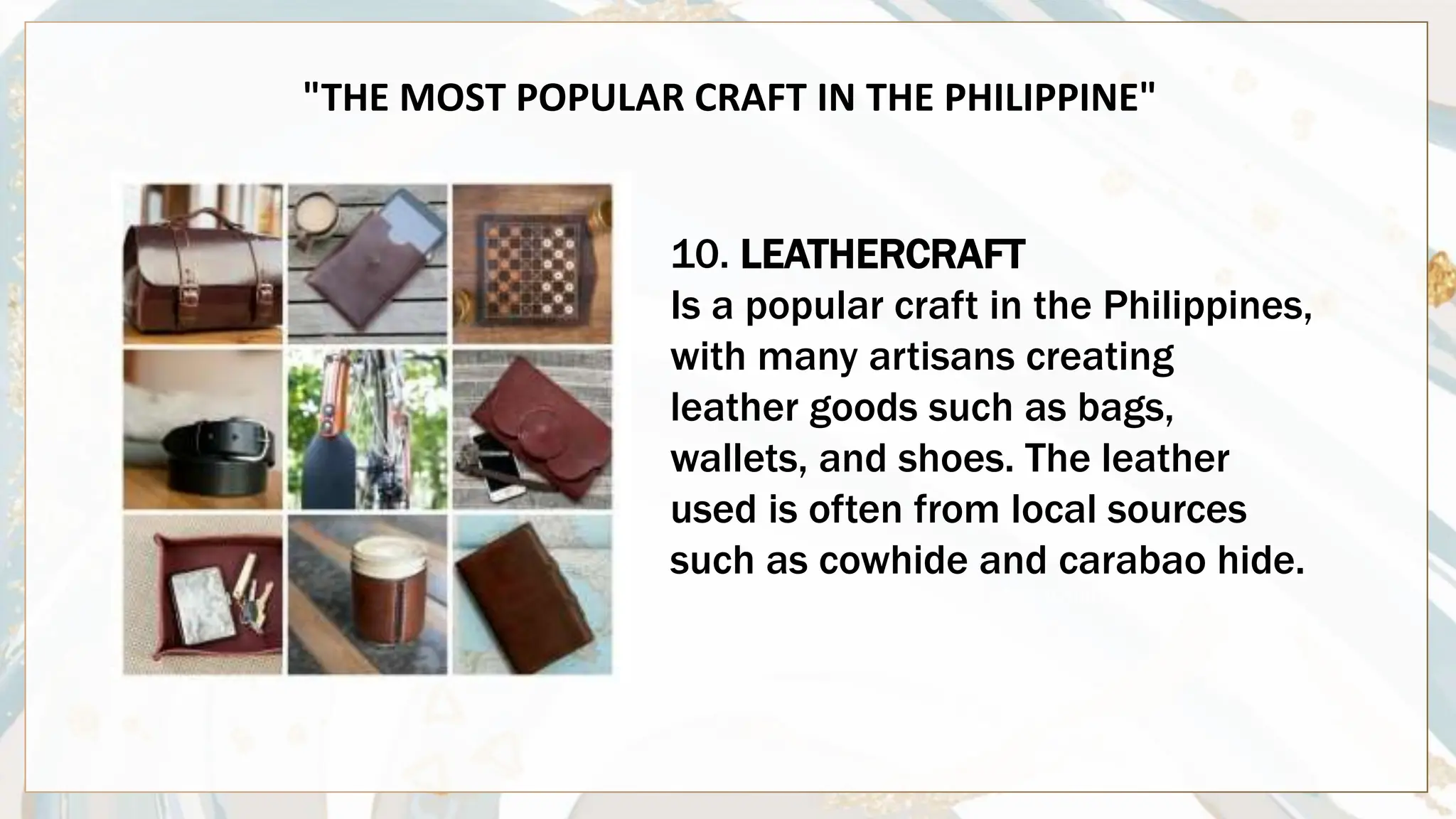 HANDICRAFT- Handicraft lesson and discussion | PPT