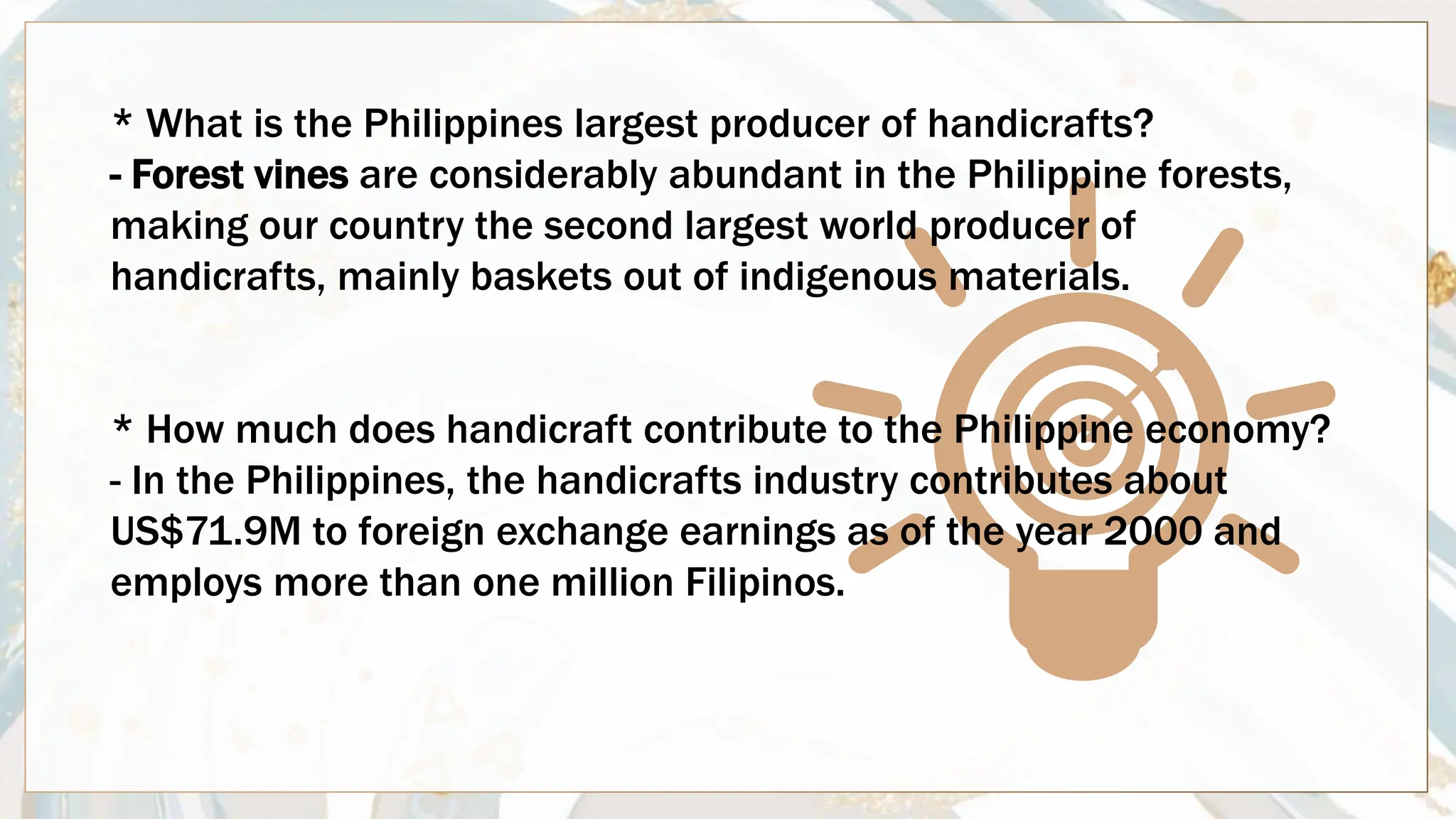 HANDICRAFT- Handicraft lesson and discussion | PPT