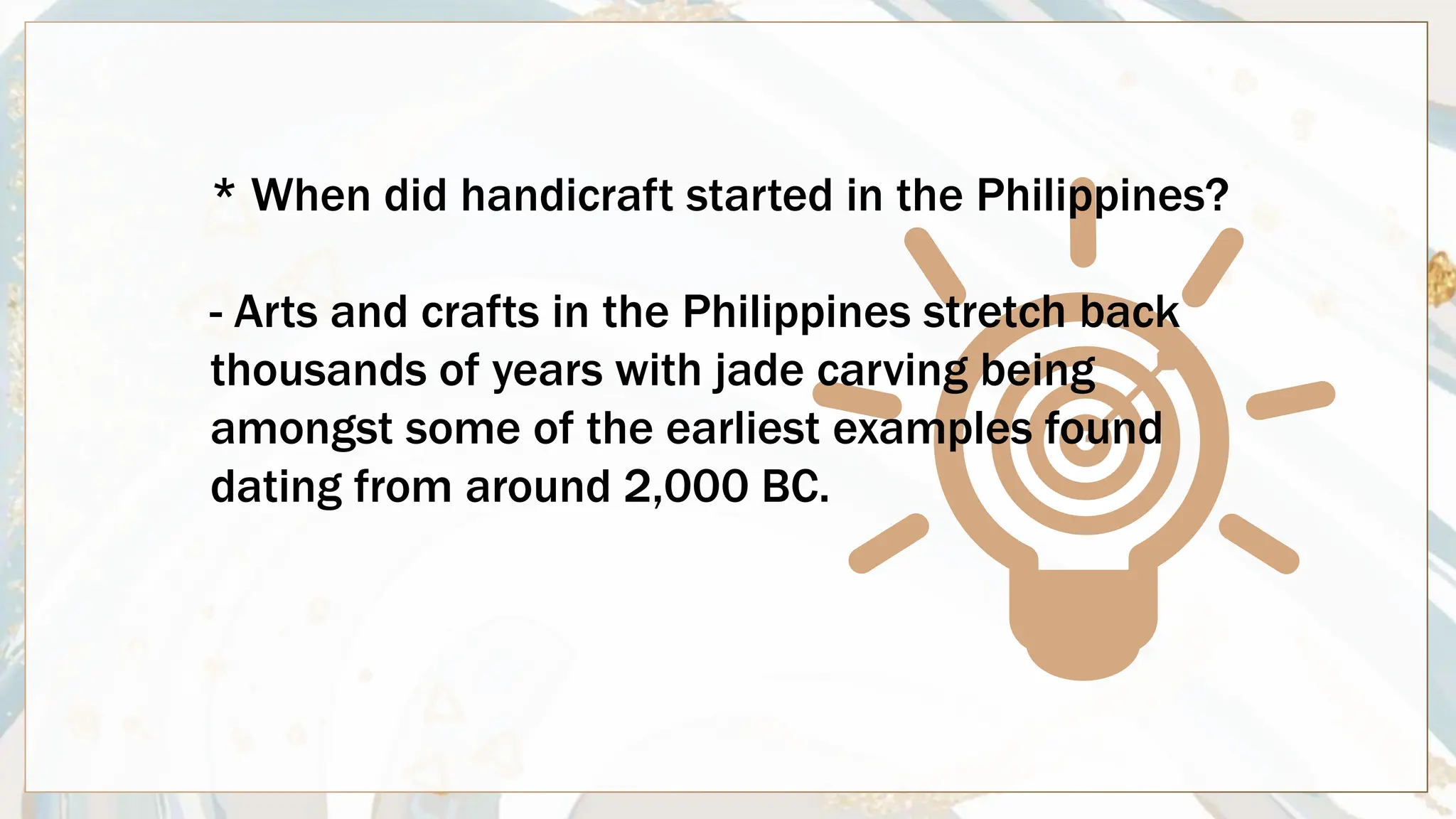 HANDICRAFT- Handicraft lesson and discussion | PPT