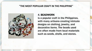 HANDICRAFT- Handicraft lesson and discussion | PPT