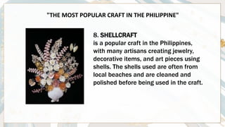 HANDICRAFT- Handicraft lesson and discussion | PPT