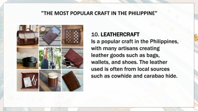 HANDICRAFT- Handicraft lesson and discussion | PPT | Beadwork | Arts ...