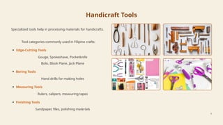 Handicraft_Materials_and_Tools.pptx freew | PPTX