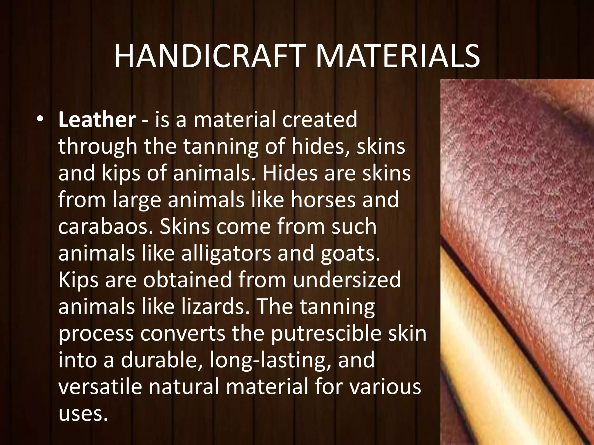 ARTS: Kinds of Handicrafts | PPTX