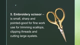 HANDICRAFTS-TOOL, MATERIALS AND TYPES EMBROIDERY.pptx