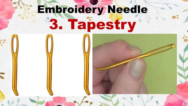 Handicraft/ Embroidery tools and Materials | PPTX | Needlework | Arts ...