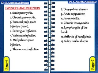 Hand infection | PPTX