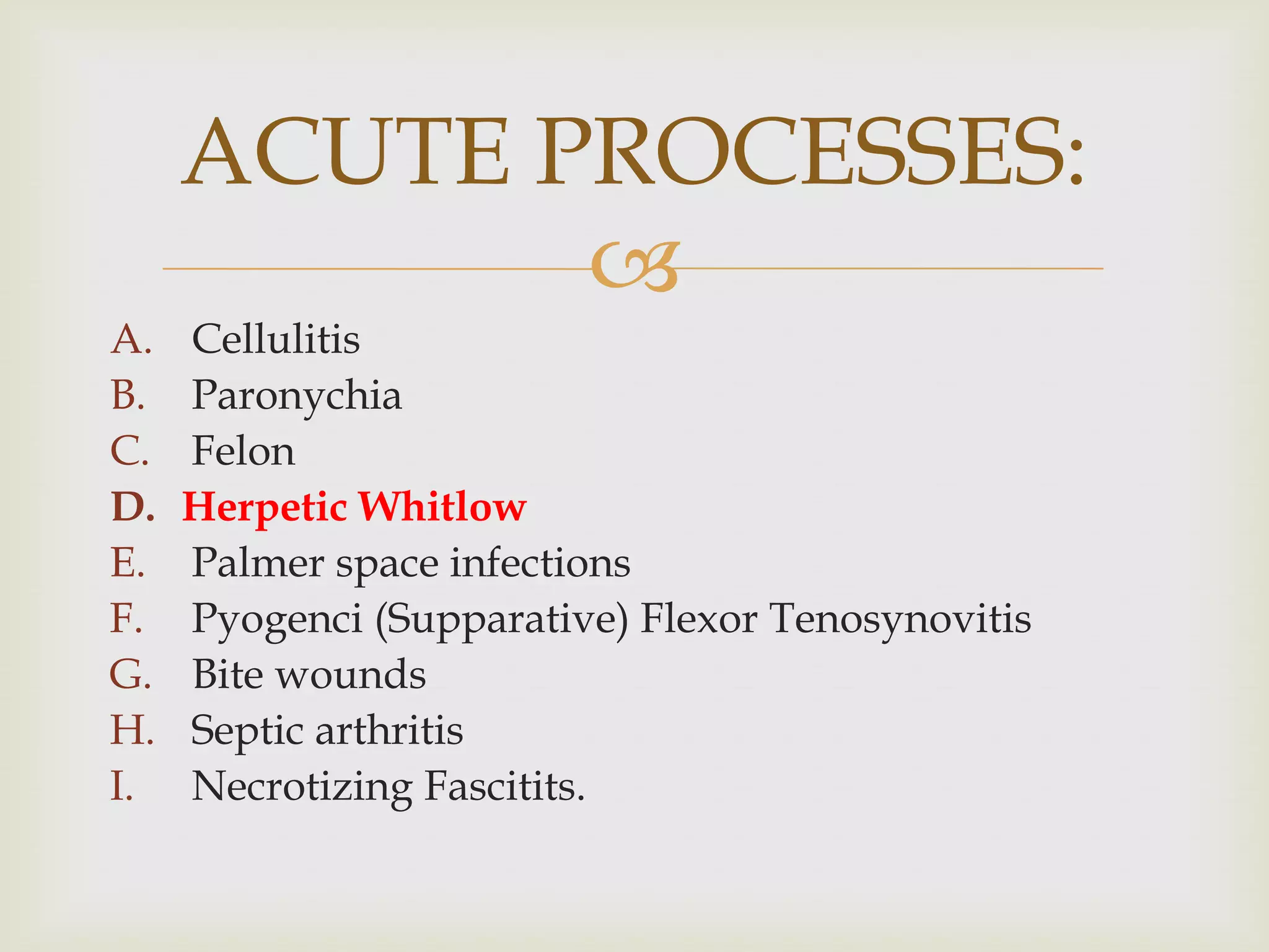 Hand infections | PPTX