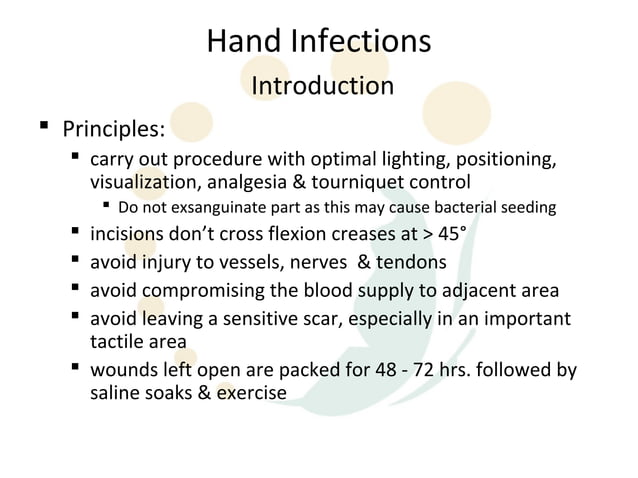 Hand infections | PPT