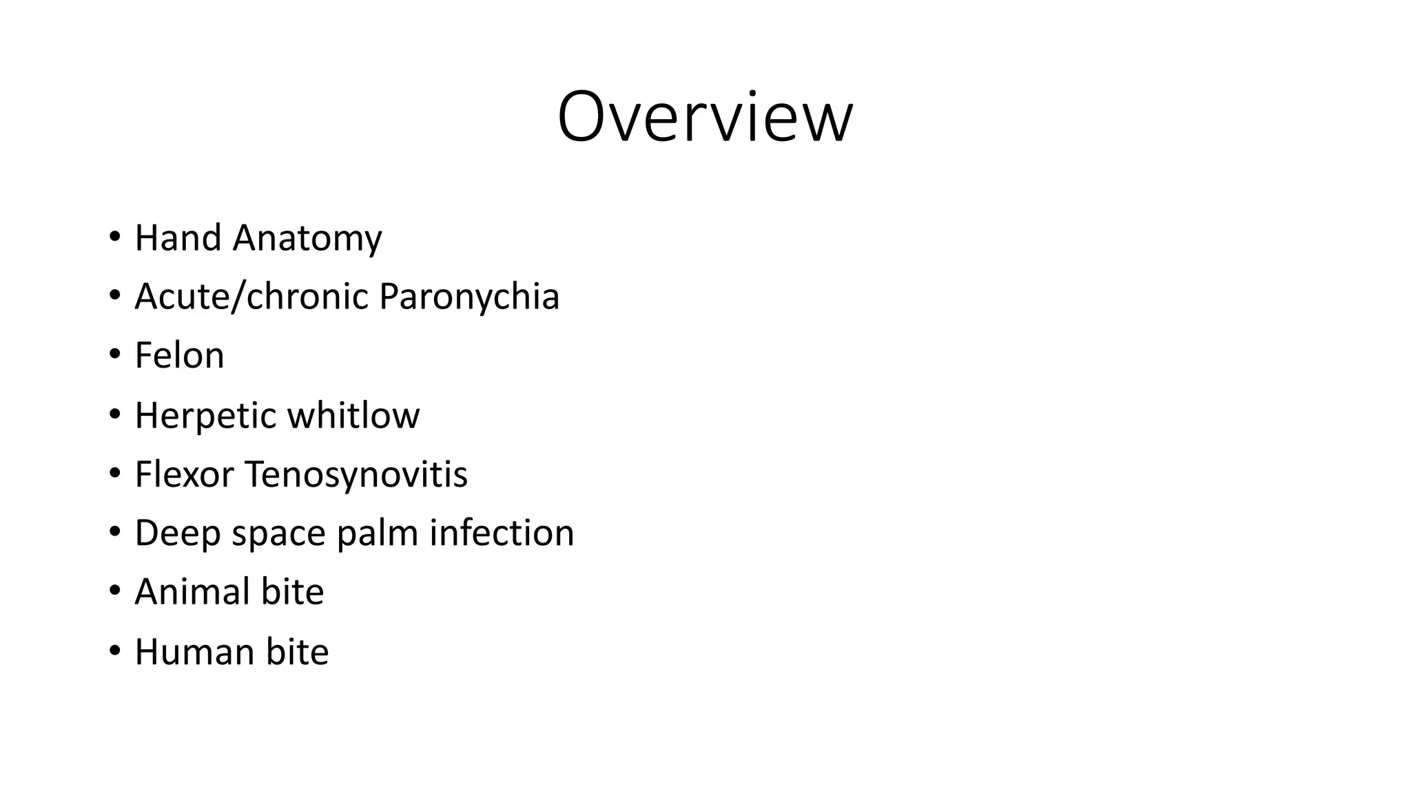 Hand infections | PDF