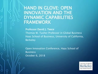 Hand in glove open innovation and the dynamic capabilities framework ...